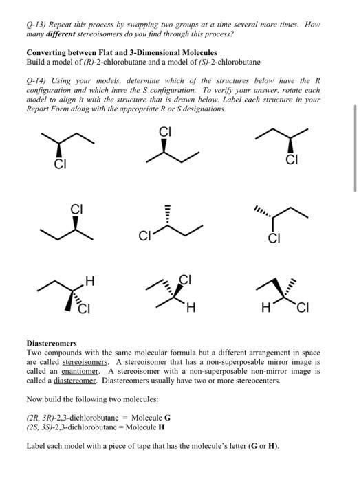 Solved Enantiomers The two structures A and B are chiral | Chegg.com