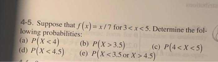 4 19 Determine The Cumulative Distribution Function