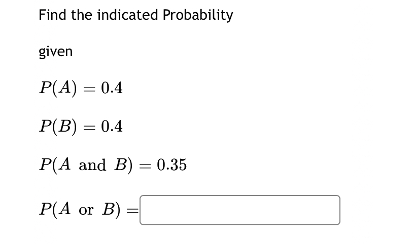 Solved Find the indicated | Chegg.com
