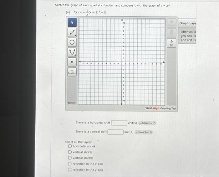 Solved Sketch the graph of each quadratic function and | Chegg.com
