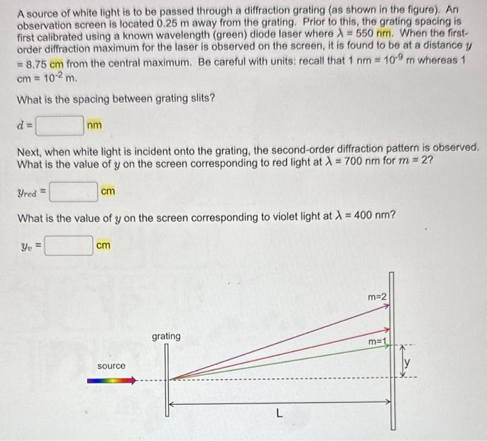 Solved A source of white light is to be passed through a | Chegg.com