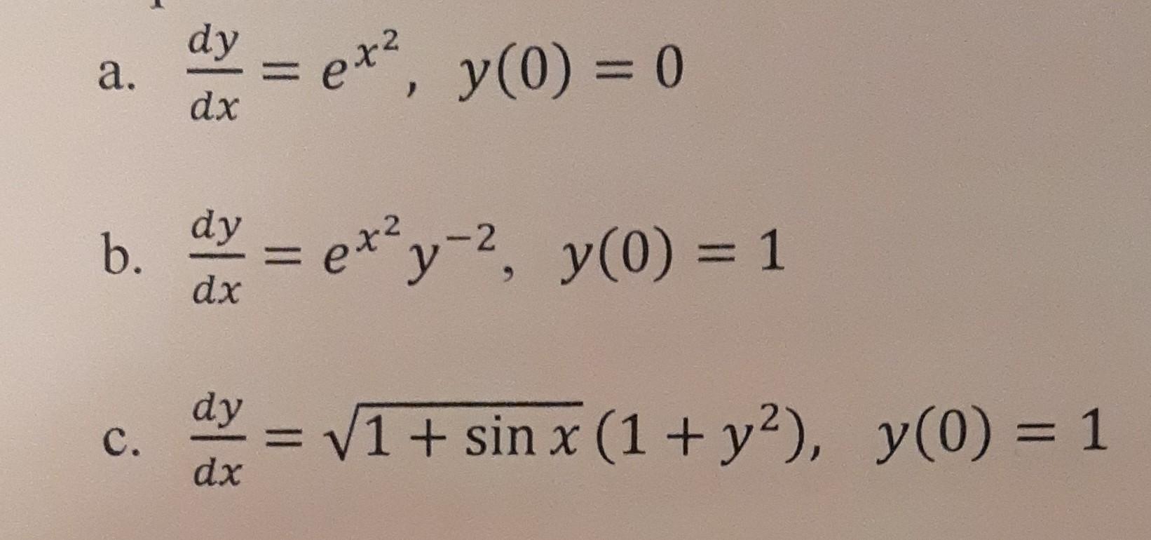 Solved For each of the following examples, approximate the | Chegg.com