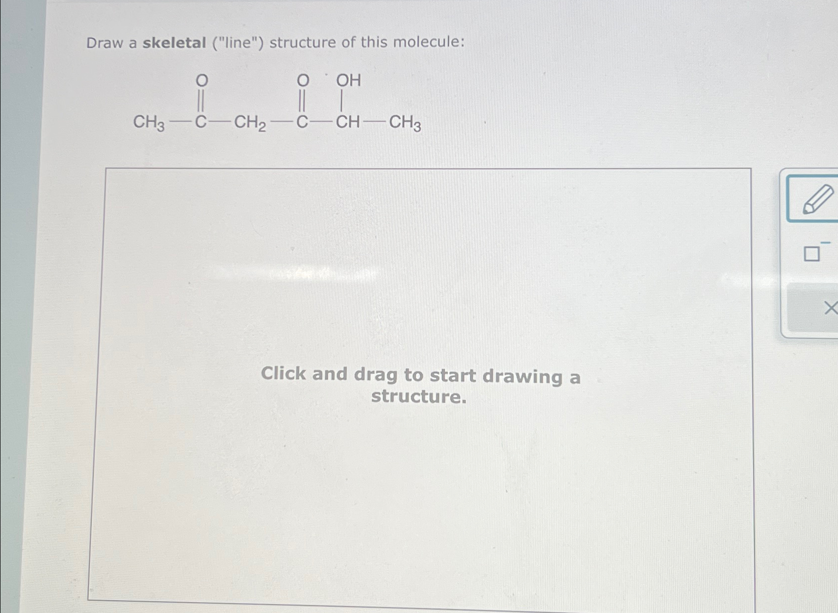 Solved Draw a skeletal ("line") ﻿structure of this | Chegg.com