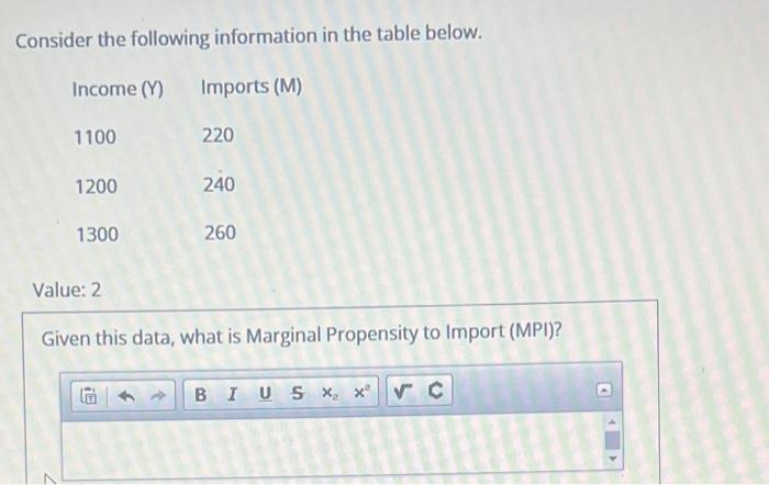 Solved Consider the following information in the table | Chegg.com
