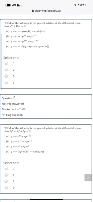 Solved 4G In.. * ۱۱:۳ elearning.fbsu.edu.sa Which of the | Chegg.com