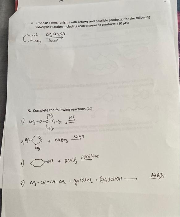 Solved 8. Suggest 2 different ways to form ether with the | Chegg.com