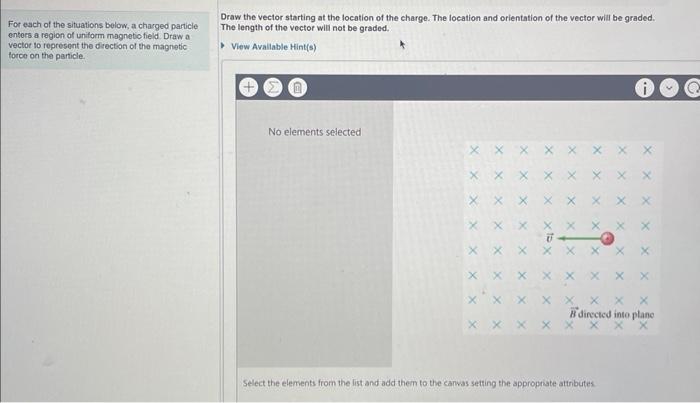 Solved For esch of the situations below, a charged particle | Chegg.com