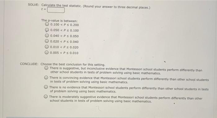 Solved This exercise is based on summary statistics rather | Chegg.com