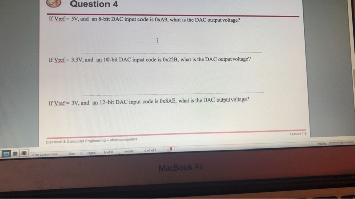 Solved Question 1 Given a 10-bit Successive Approximation | Chegg.com