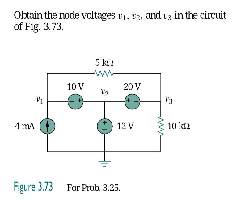 Solved Obtain the node voltages v1,v2, and v3 in the circuit | Chegg.com