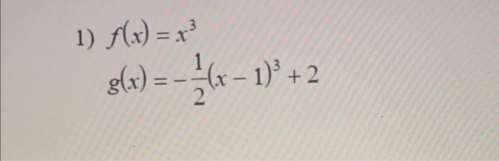 Solved Describe the transformations necessary to transform | Chegg.com