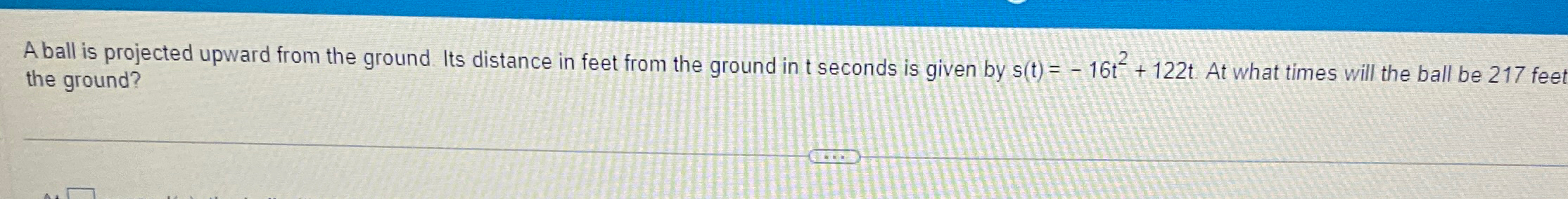 Solved A ball is projected upward from the ground. Its | Chegg.com