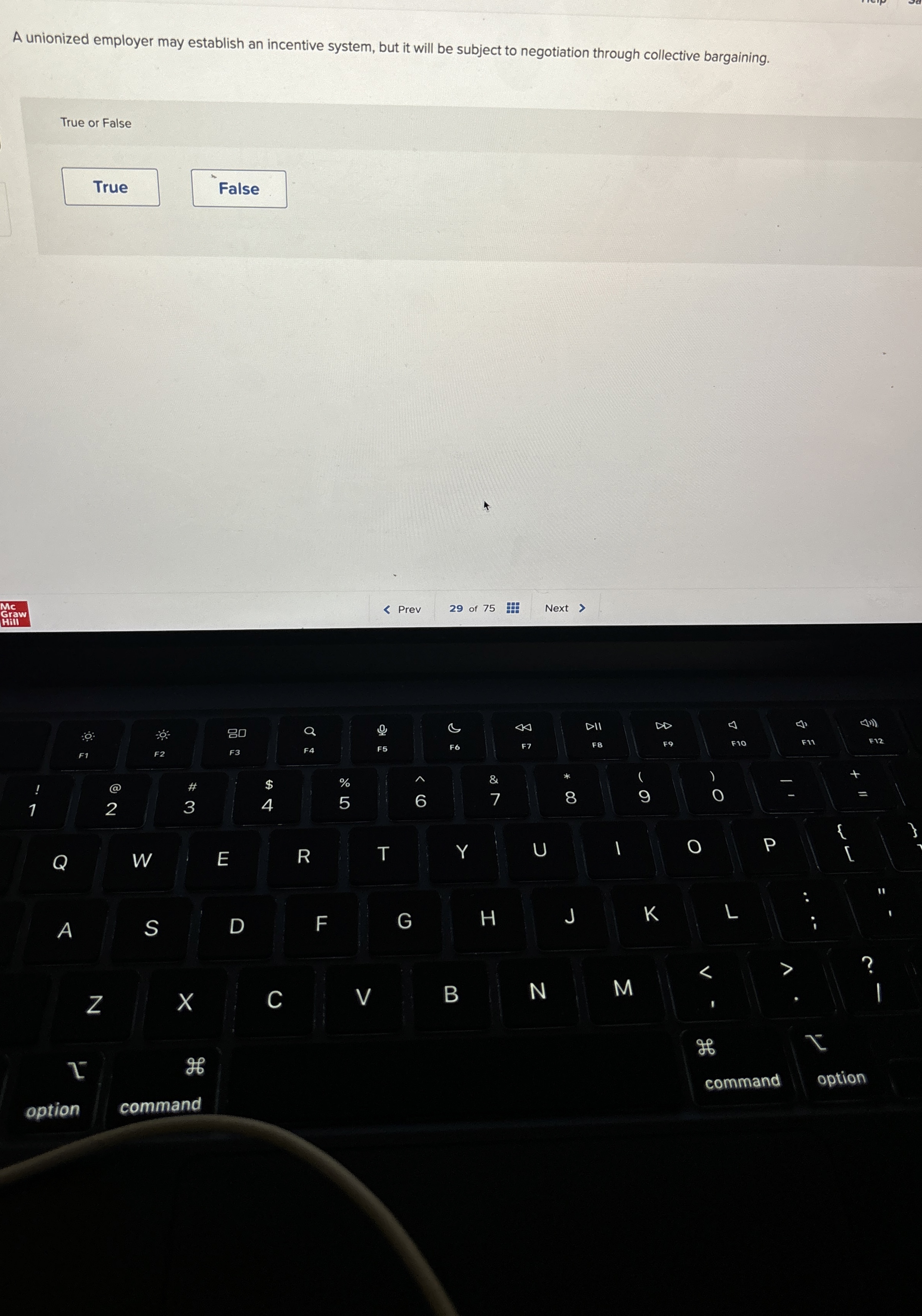 Solved A unionized employer may establish an incentive | Chegg.com