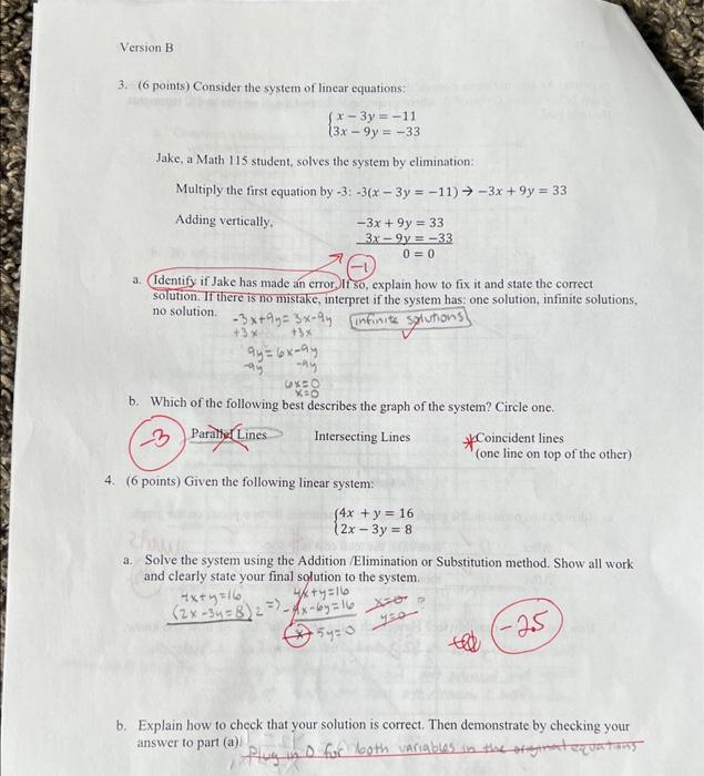 Solved 3. ( 6 points) Consider the system of linear | Chegg.com