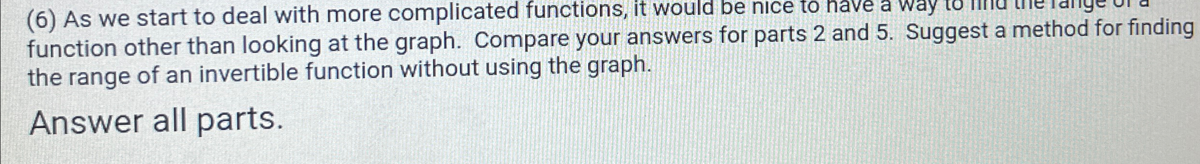 Solved function other than looking at the graph. Compare | Chegg.com