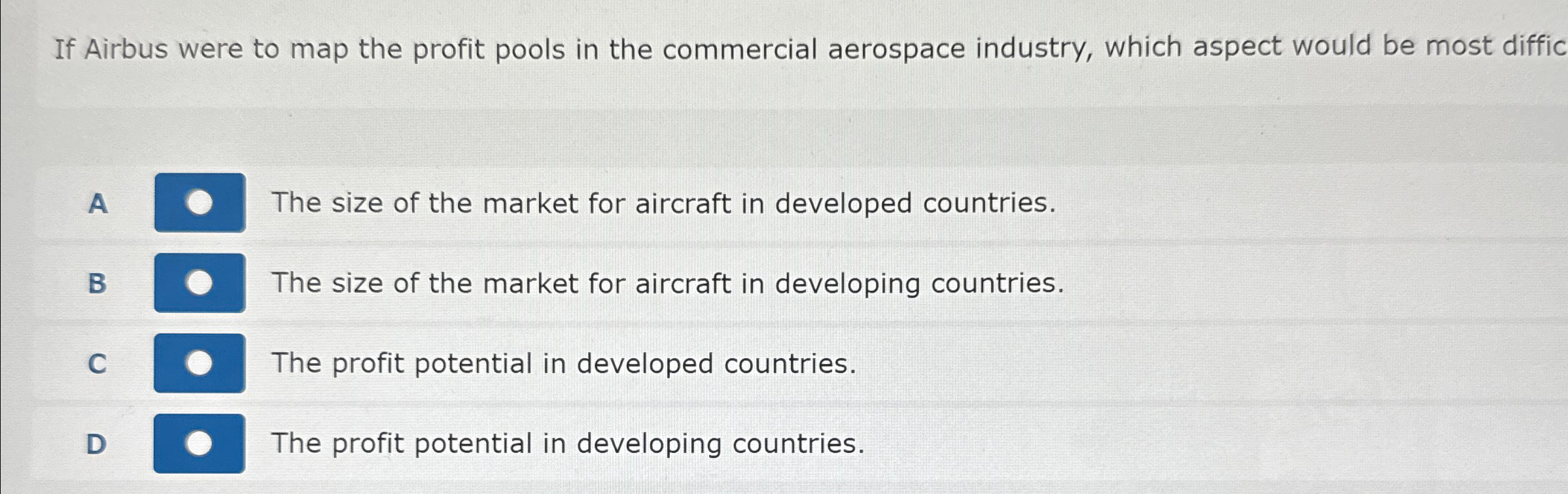 Solved If Airbus were to map the profit pools in the | Chegg.com