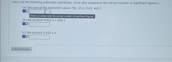 Solved Carry out the following arithmetic operations. (Give | Chegg.com