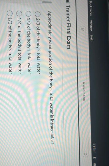 Solved BookmarksWindowHelpissalearn.comTrainer Final | Chegg.com