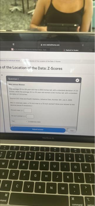 Solved Measures for Individual Values / Learn: Measures of | Chegg.com