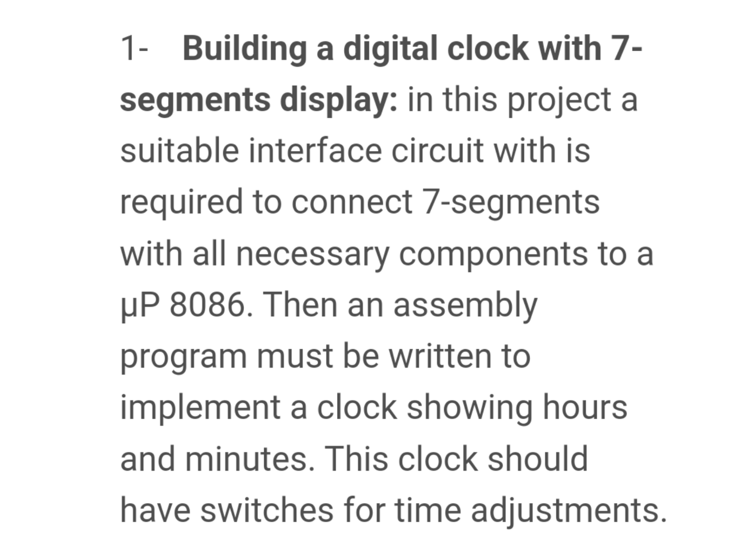 Solved 1- Building a digital clock with 7segments display: | Chegg.com