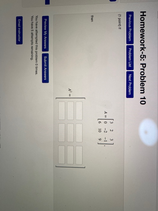 Solved Homework 5 Problem 10 Previous Problem Problem List 8302