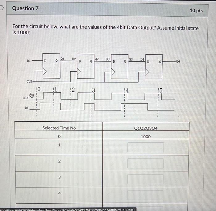 Solved For the circuit below, what are the values of the 4 | Chegg.com