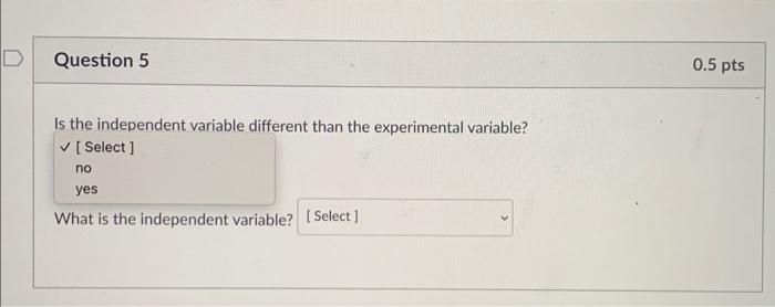 Solved For questions 1-6, refer to the experiment below: | Chegg.com