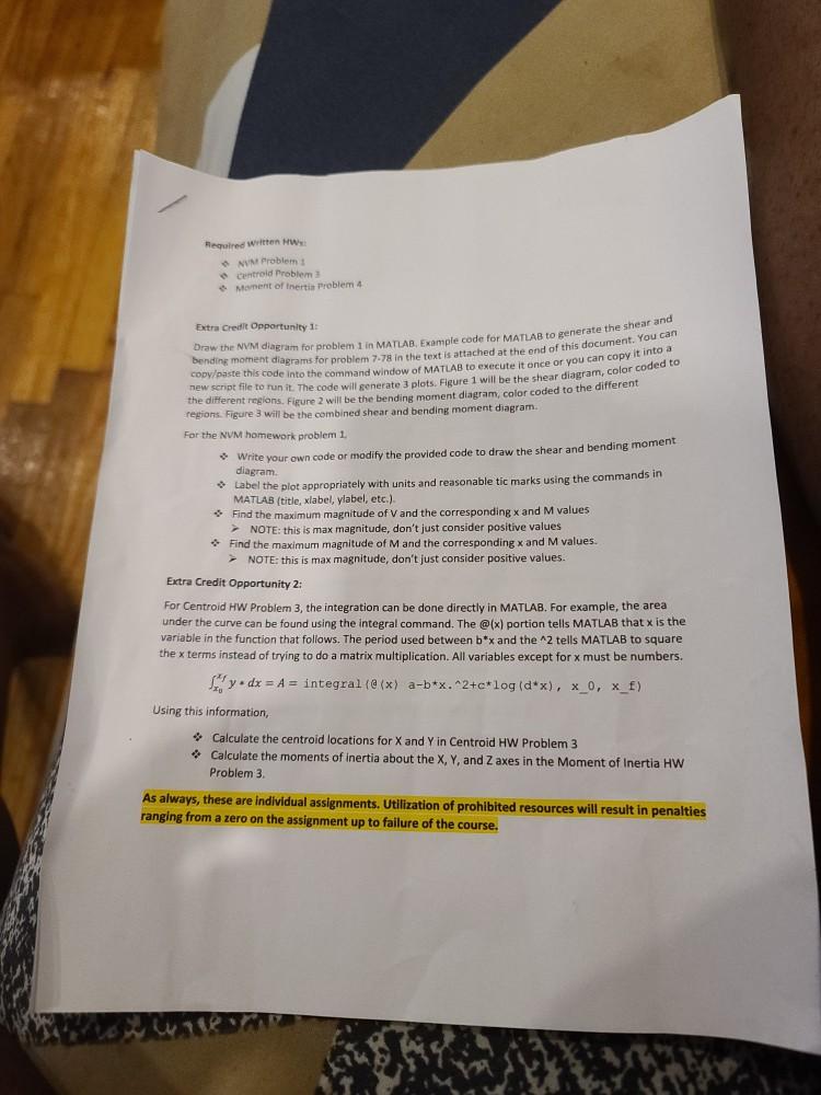 Draw the NVM diagram for problem I in MATLAB, Example | Chegg.com