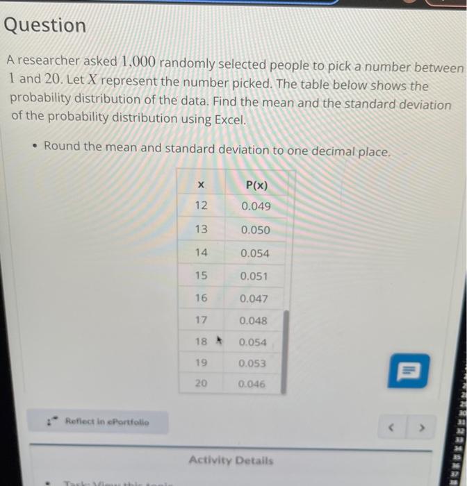 Solved researcher asked 1,000 randomly selected people to | Chegg.com