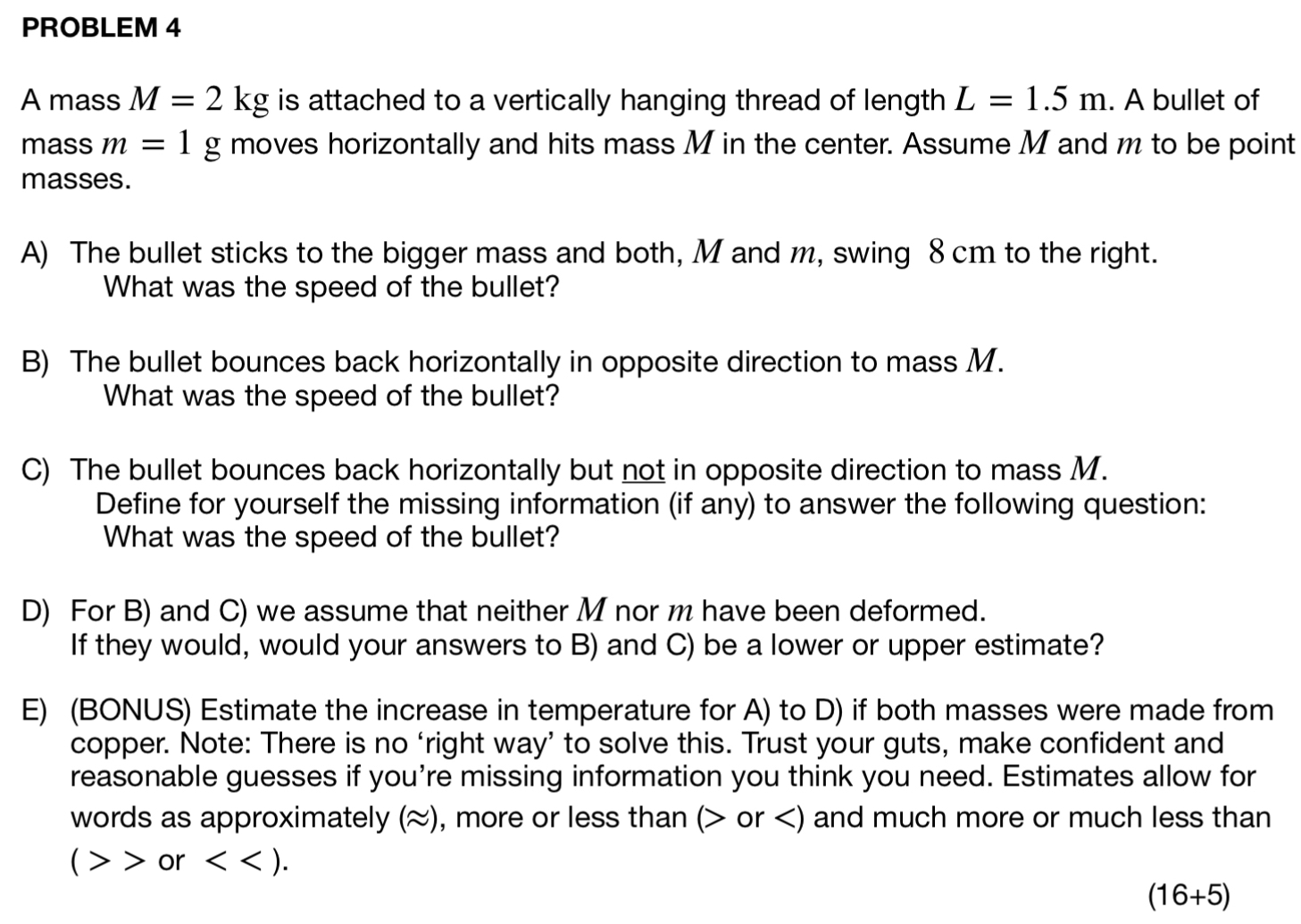 PROBLEM 4A mass M=2kg ﻿is attached to a vertically | Chegg.com