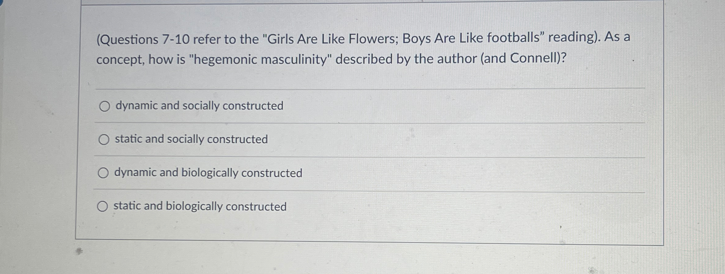 Solved (Questions 7-10 ﻿refer to the "Girls Are Like | Chegg.com