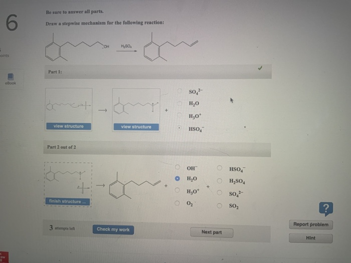 Solved Be sure to answer all parts. 6 Draw a stepwise | Chegg.com