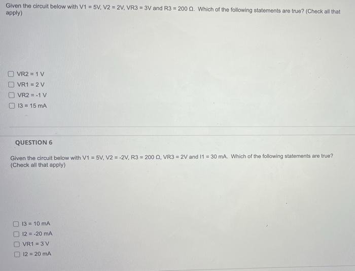 Solved Given the circuit below, KVL for loop 1 and loop 2 | Chegg.com