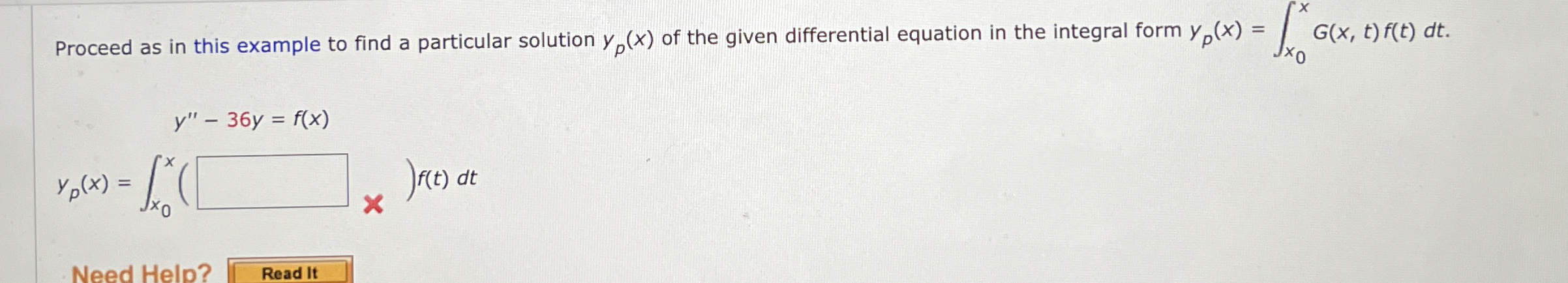 Solved Proceed as in this example to find a particular | Chegg.com