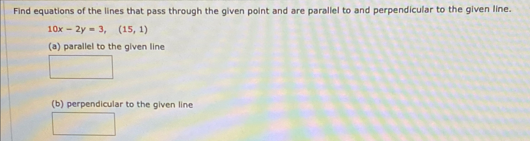 Solved Find equations of the lines that pass through the | Chegg.com