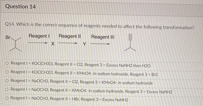 Solved URGENT HELP:13. what is the correct intermediate X | Chegg.com