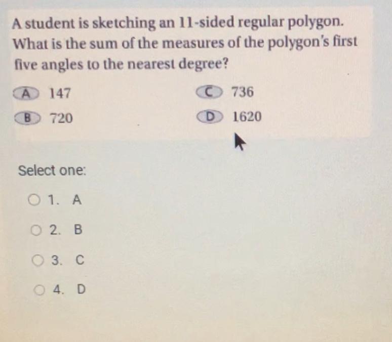 Solved A student is sketching an 11-sided regular polygon. | Chegg.com