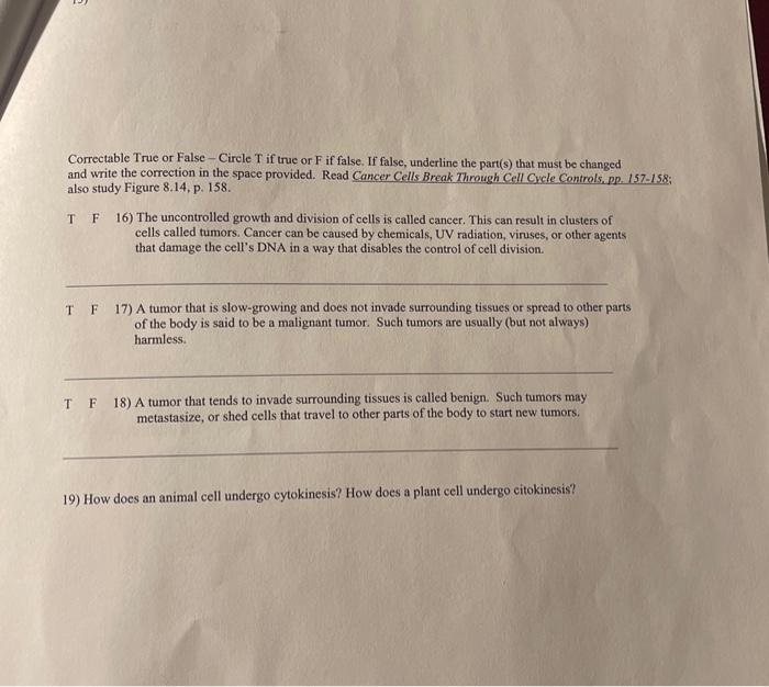 Solved Correctable True or False - Circle T if true or F if | Chegg.com