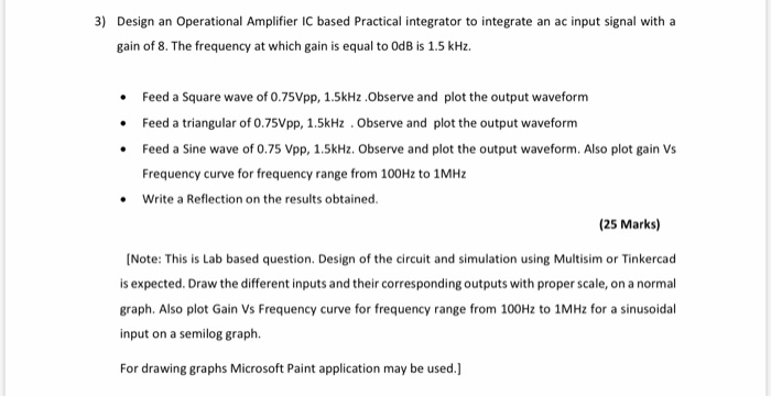 I want a solution by the practical integrator and in | Chegg.com