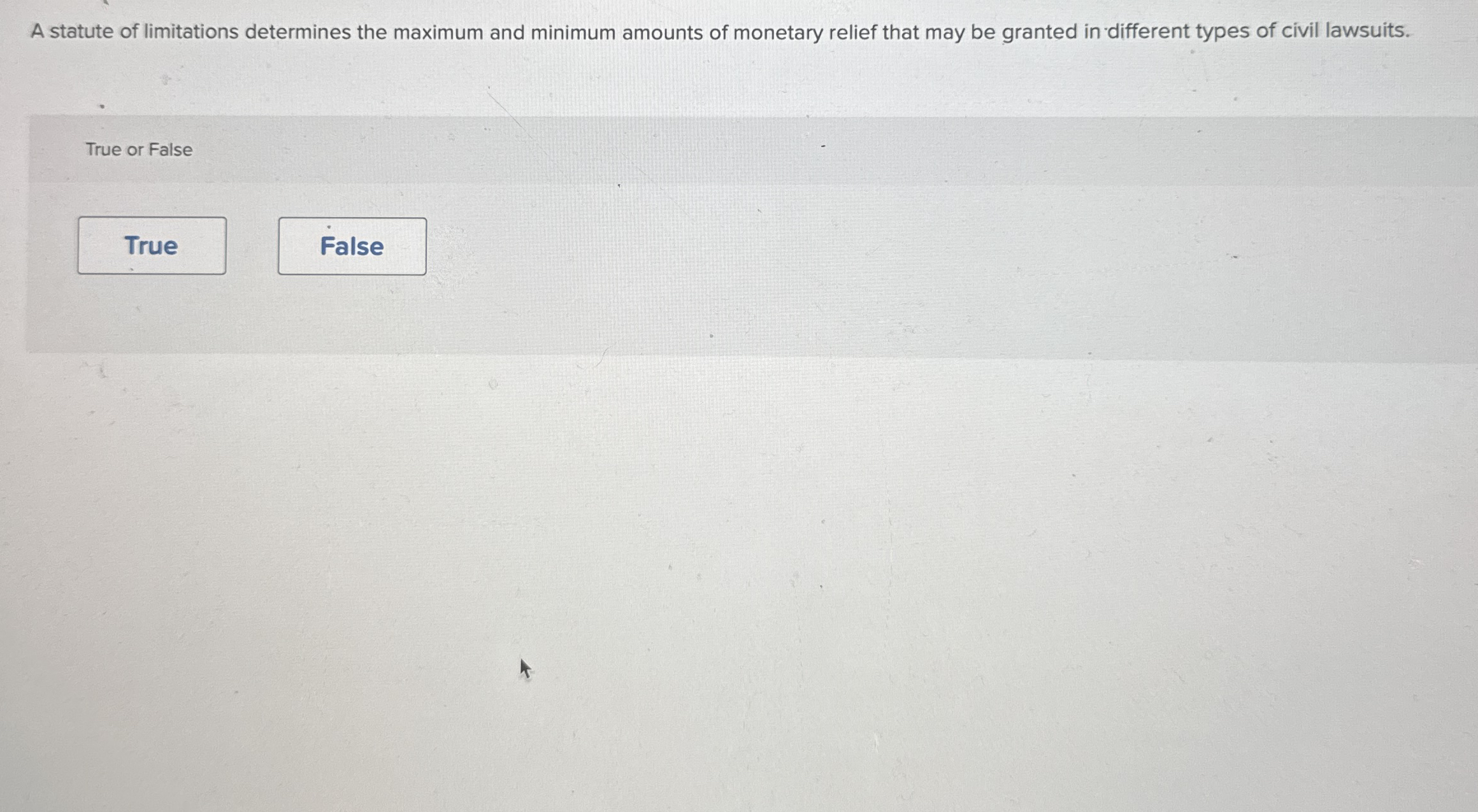 Solved A statute of limitations determines the maximum and | Chegg.com