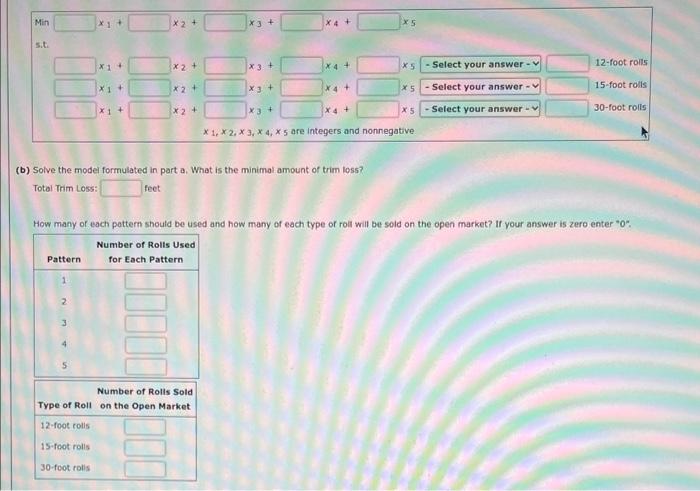 (b) Solve the model formulated in part a. What is | Chegg.com
