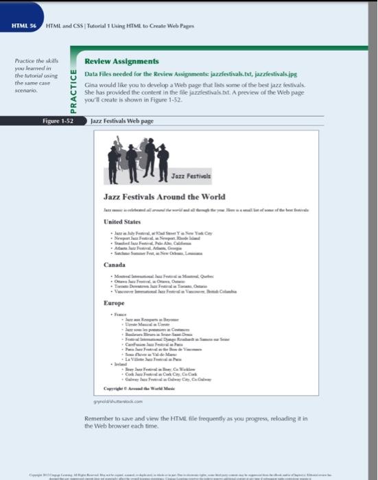 Solved HTML 56 HTML and CSS Tutorial 1 Using HTML to Create | Chegg.com
