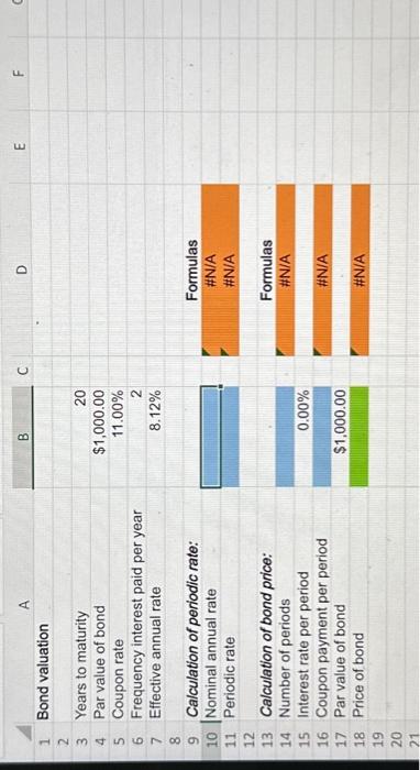 Solved Excel Online Structured Activity: Bond valuation You | Chegg.com