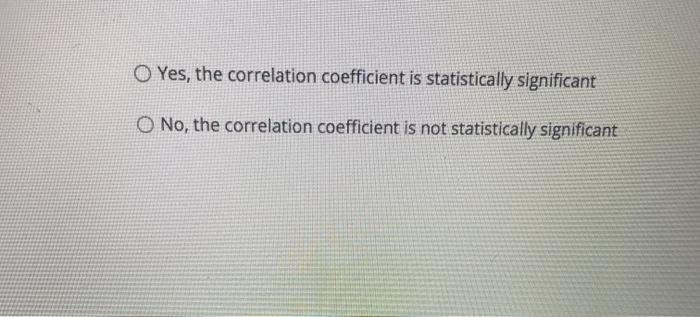 Solved Determine whether the given correlation coefficient | Chegg.com
