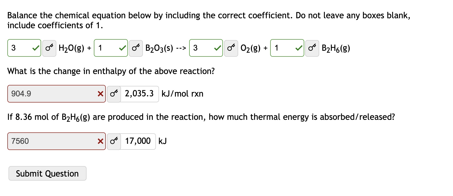 Solved Balance the chemical equation below by including the | Chegg.com
