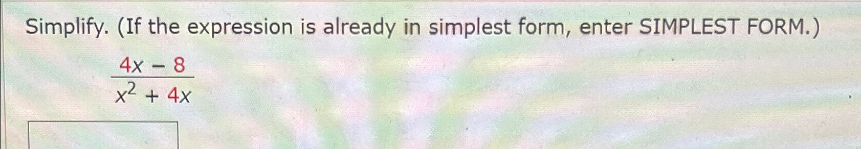 Solved Simplify. (If the expression is already in simplest | Chegg.com