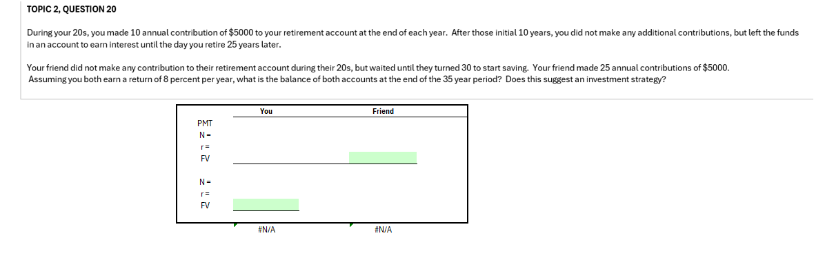 Solved topic 2, ﻿question 20 ﻿during your 20s you made 10 | Chegg.com