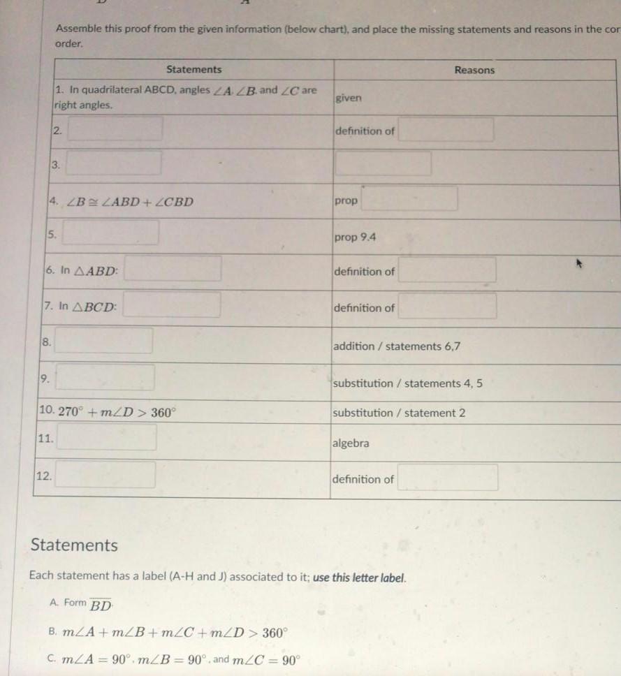 Solved Question 3 20 pt Definition: a Lambert quadrilateral | Chegg.com