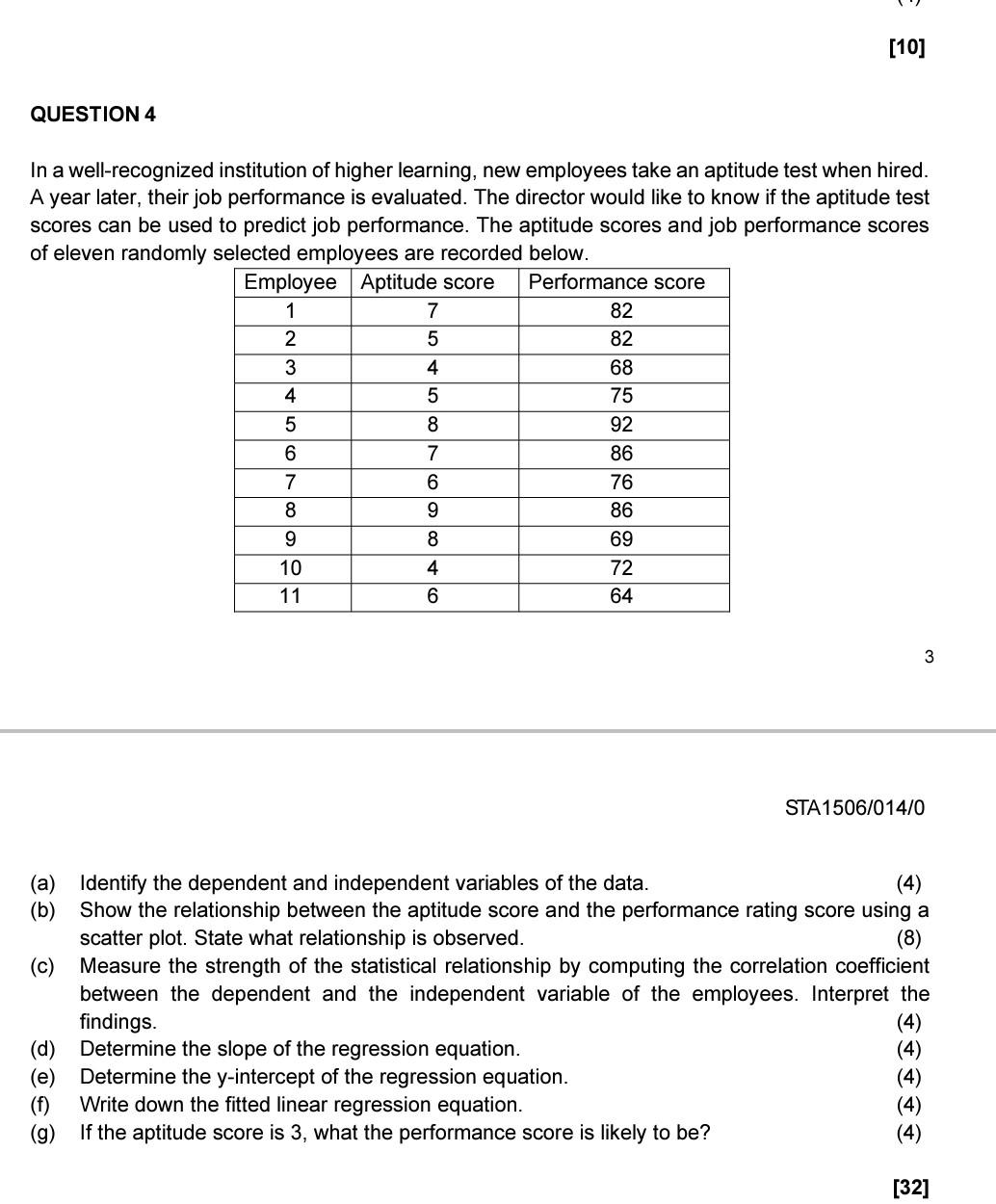Solved In a well-recognized institution of higher learning, | Chegg.com