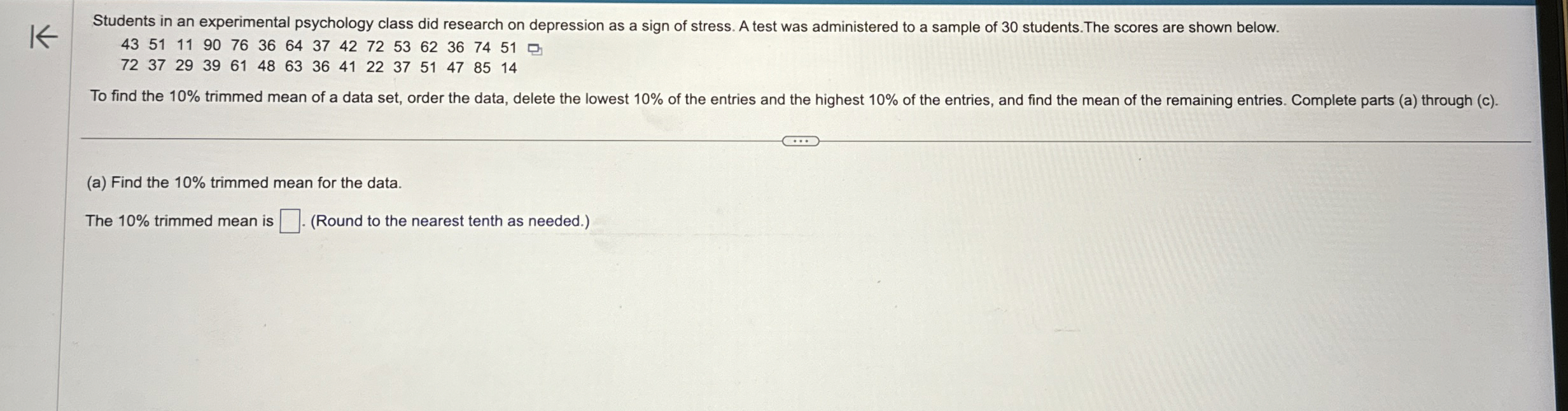 Solved Students in an experimental psychology class did | Chegg.com